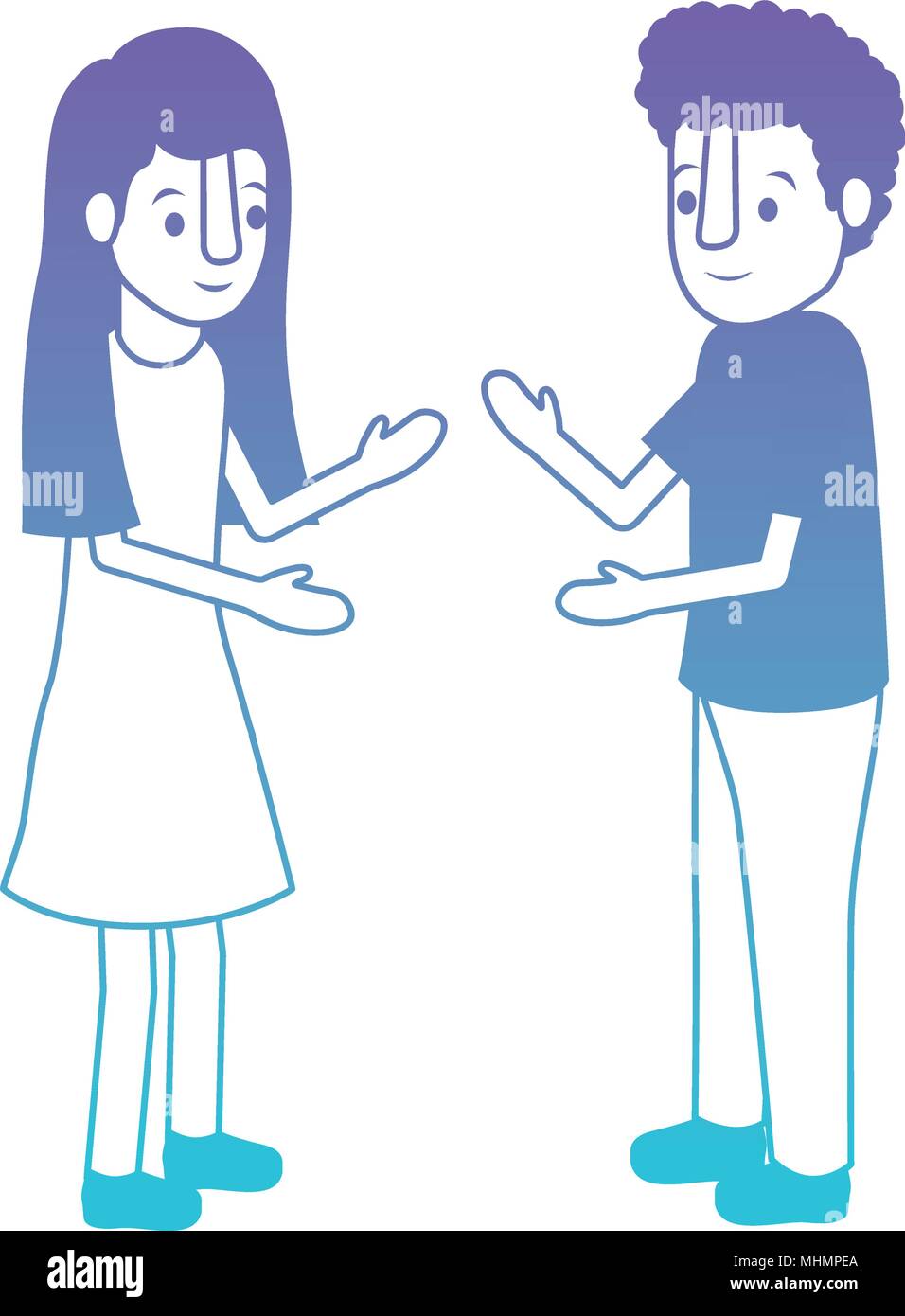 isometric little kids couple character Stock Vector Image & Art - Alamy