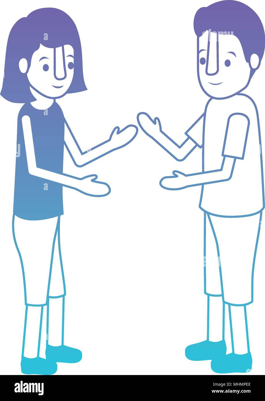 isometric little kids couple character Stock Vector Image & Art - Alamy