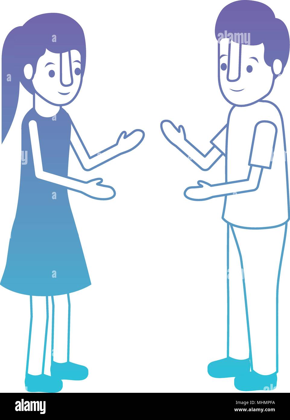 isometric little kids couple character Stock Vector Image & Art - Alamy