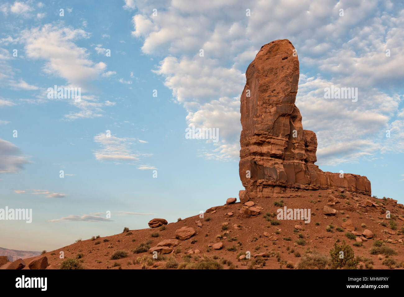 Monument Valley view detail of rocks Stock Photo - Alamy