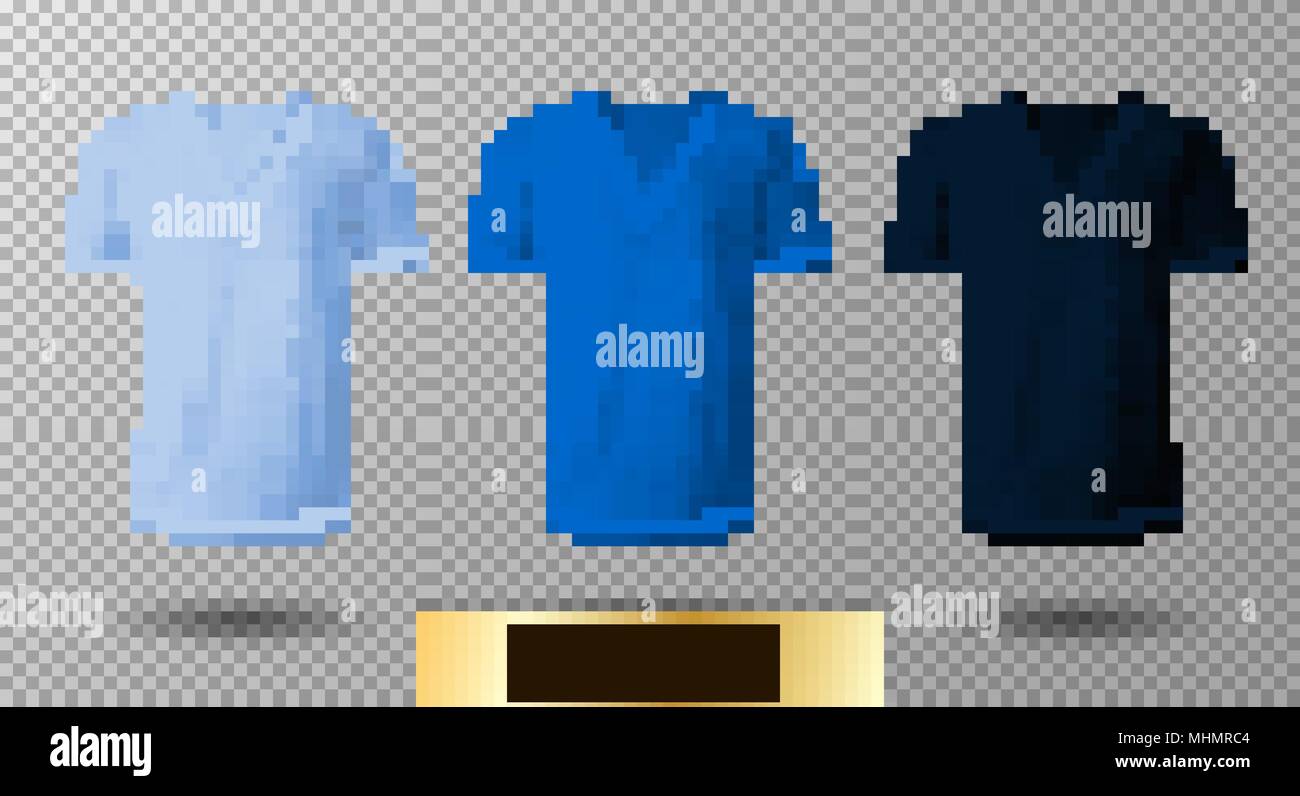 Realistic vector v-neck t-shirt mock up illustration. Light, normal ...