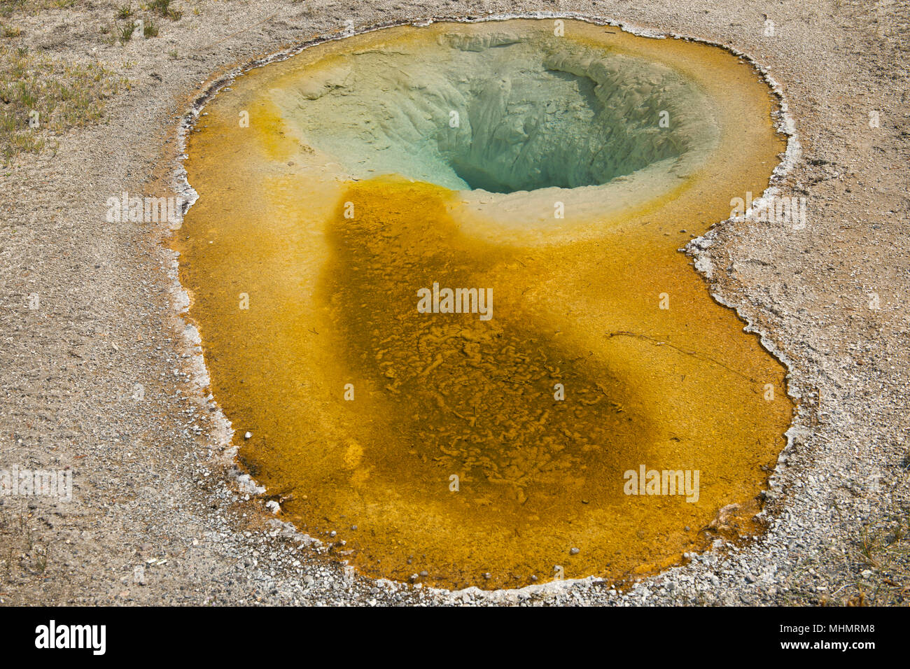 yellowstone hot springs natural background texture with superb colors ...