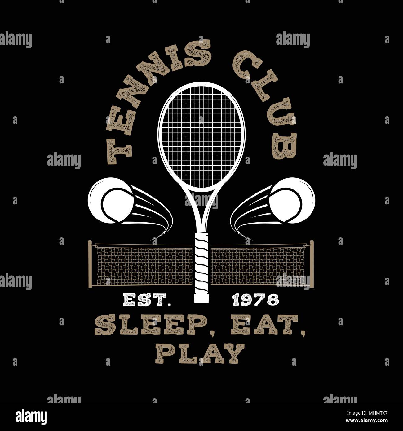 Tennis ball vector sign logo hi-res stock photography and images - Alamy