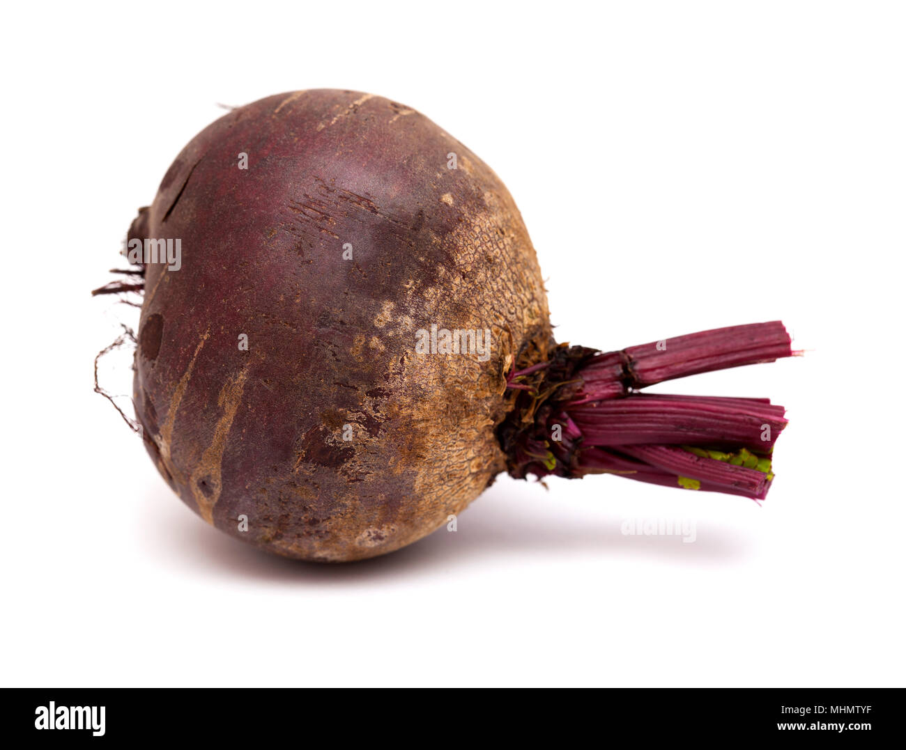 single beetroot isolated on white background Stock Photo - Alamy