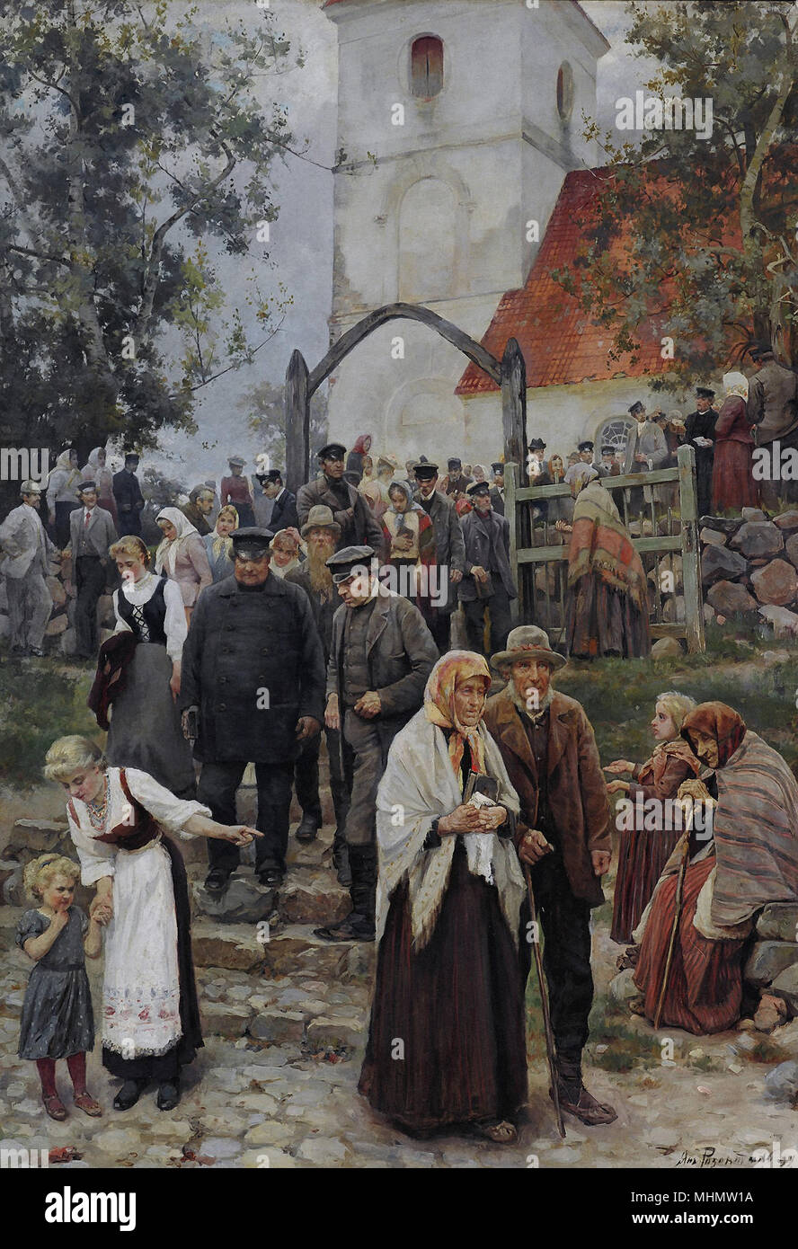 Rozentals Janis - After Church Stock Photo - Alamy