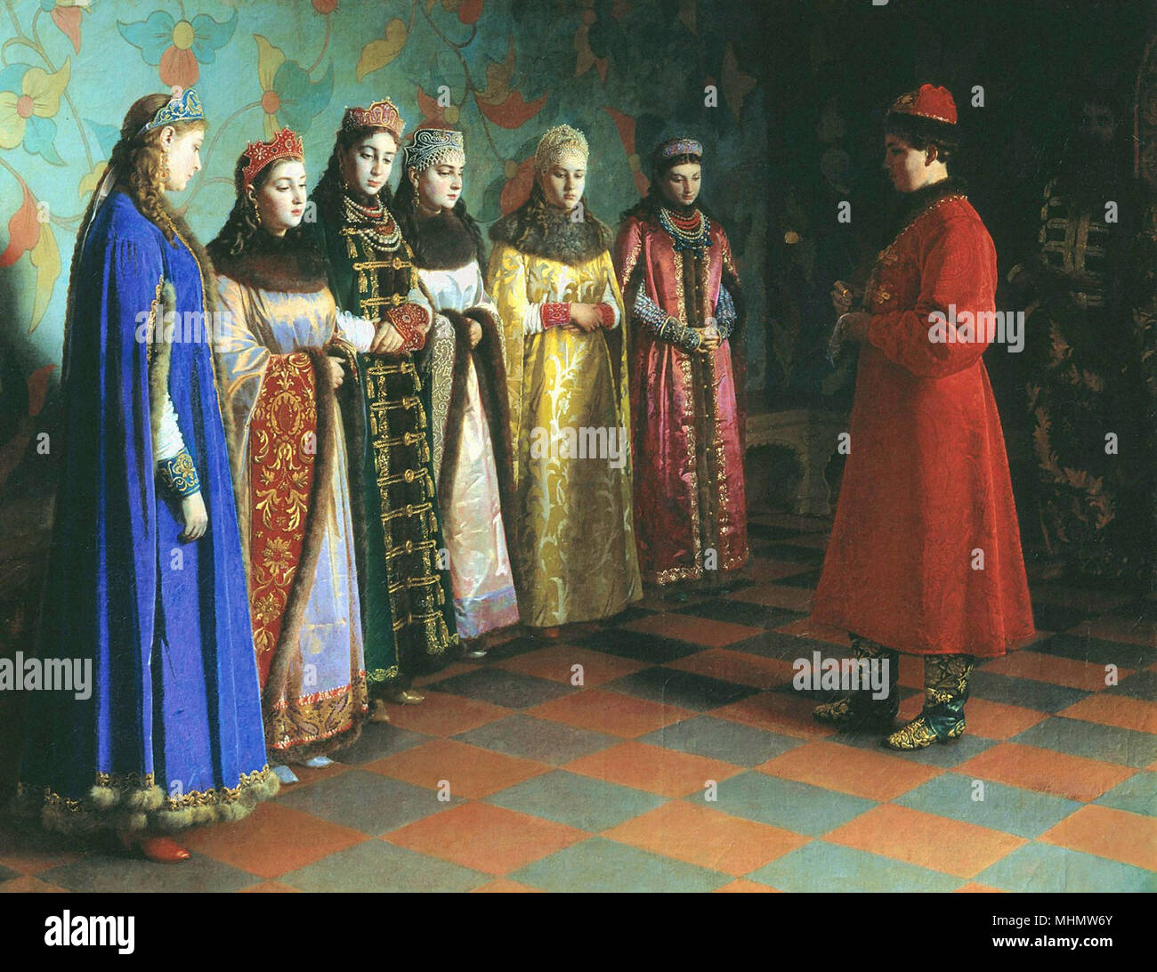 Sedov Grigory - Tsar Alexis of Russia Chooses His Bride Stock Photo - Alamy