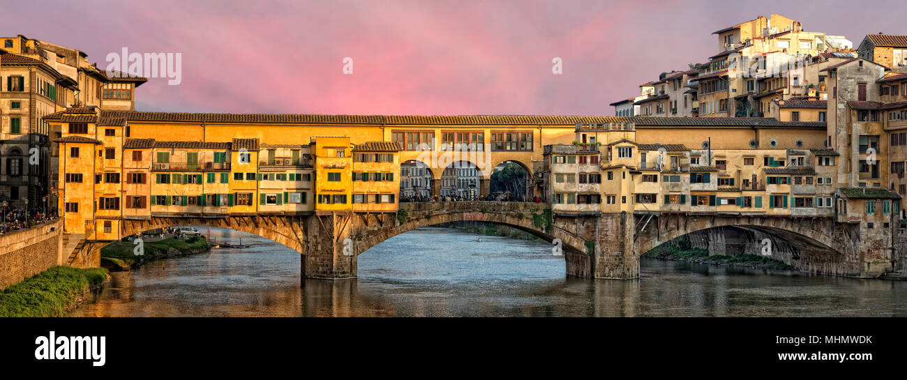 Palazzo Vecchio Duomo Ponte Vecchio Florence High Resolution Stock ...