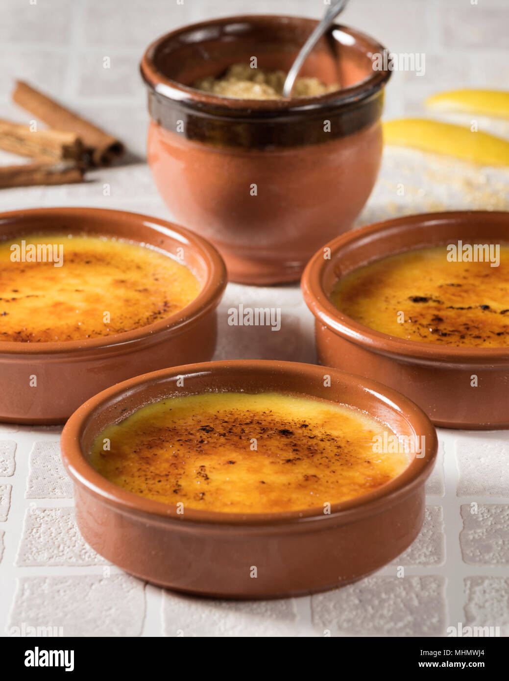 Crema catalana. Traditional dessert Spain Stock Photo - Alamy