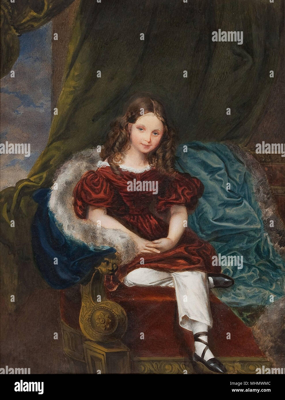 Theer Adolf - Portrait of a Young Lady Stock Photo - Alamy