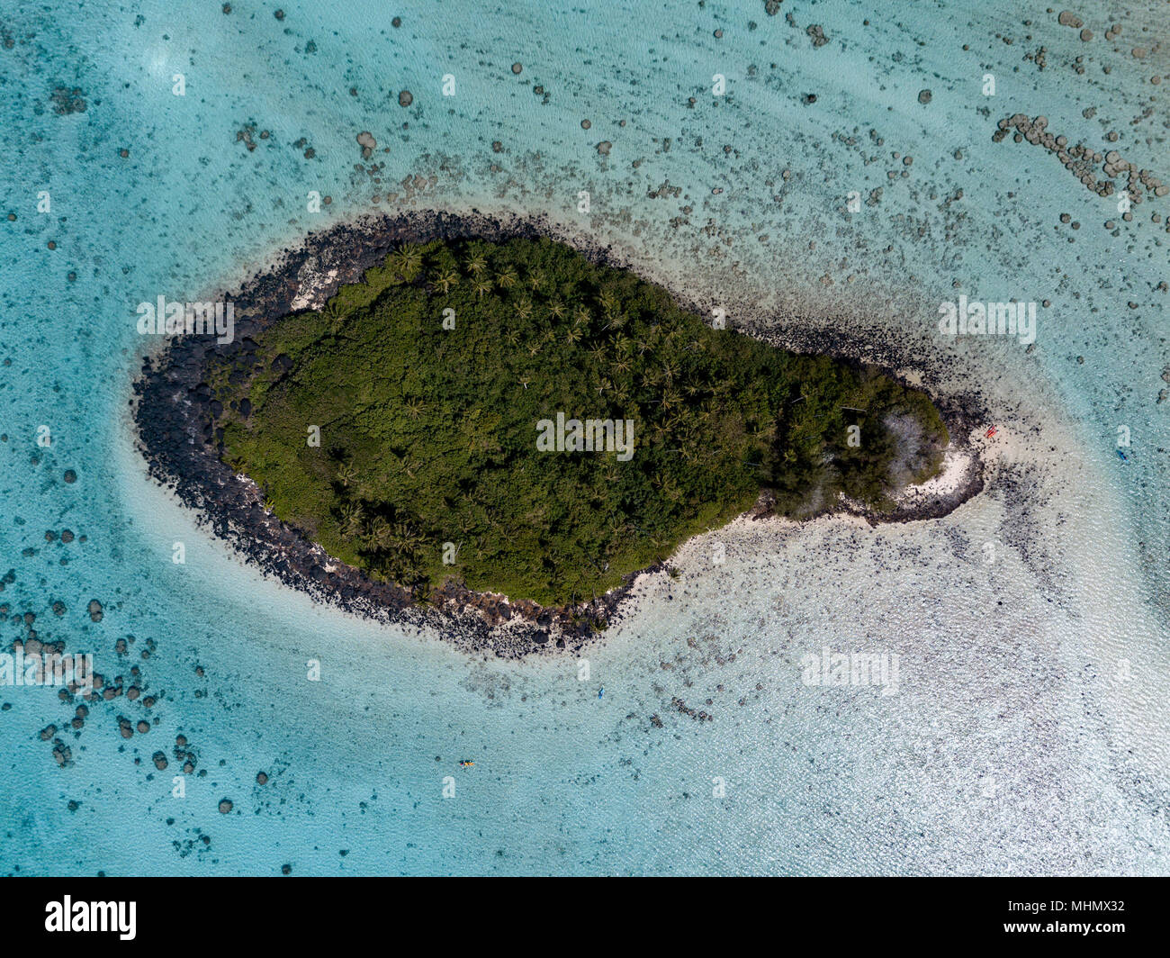 Rarotonga Cook Islands tropical paradise view aerial panorama landscape ...