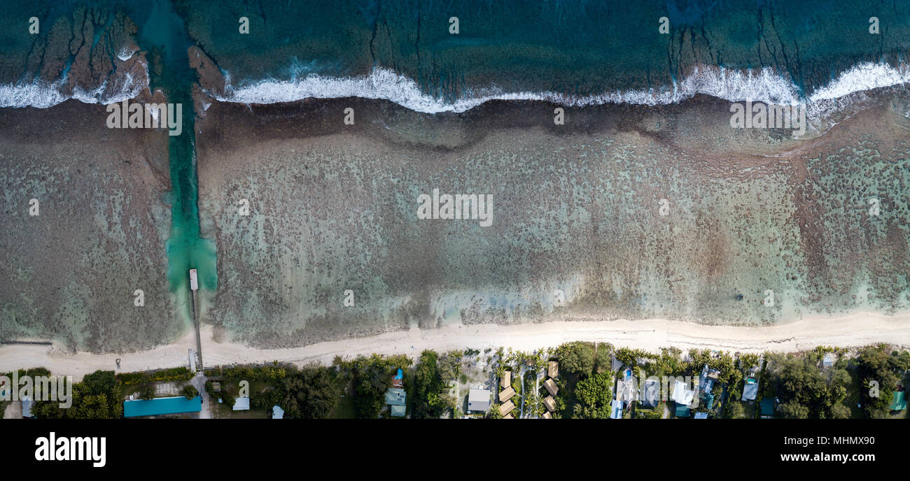 Cook Islands Rarotonga Aerial View Stock Photos & Cook Islands ...