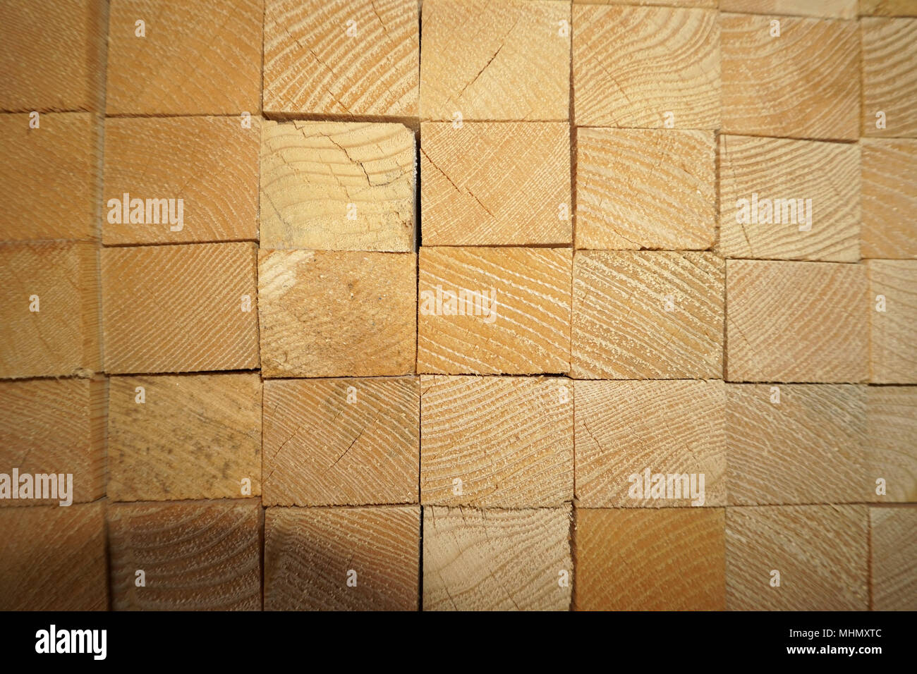 wood log and block in sawmill detail Stock Photo - Alamy