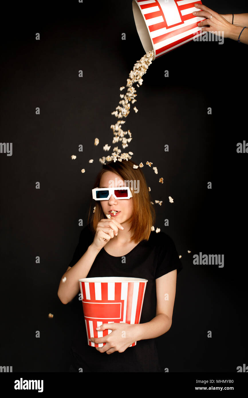 Spilling popcorn hi-res stock photography and images - Alamy