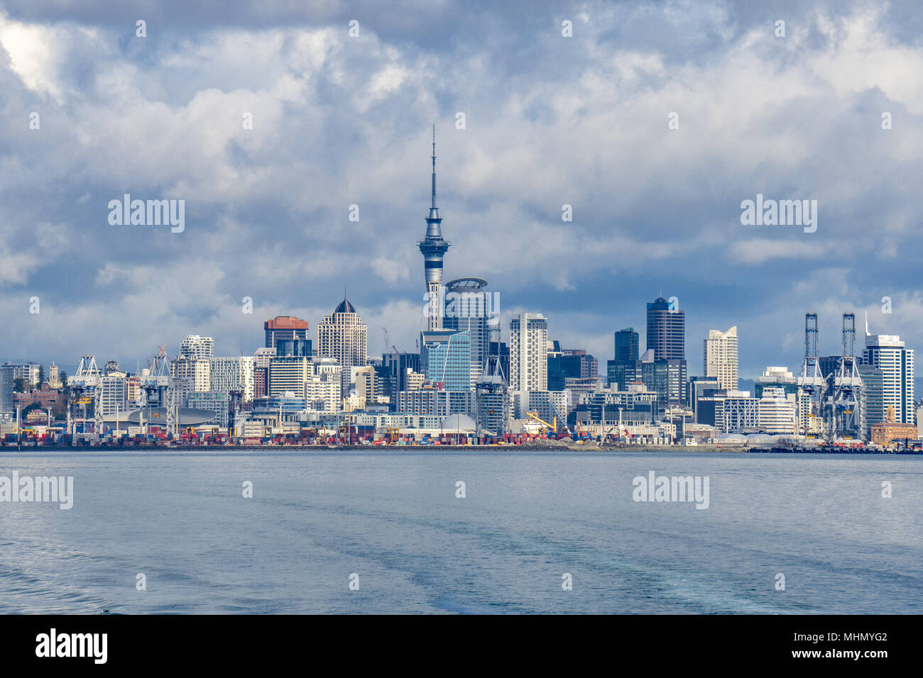 Auckland New Zealand cityscape panorama huge landscape Stock Photo - Alamy