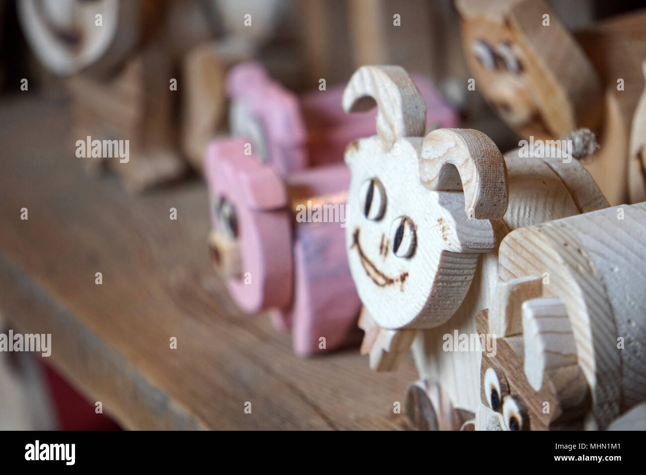 RANGO, ITALY - DECEMBER 1, 2017 - People buying at the shops of ...
