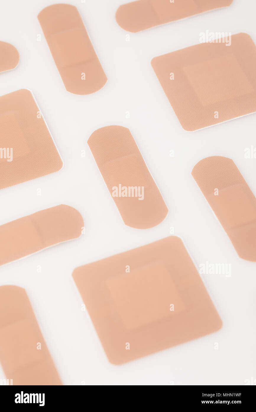 Set of beige patches Stock Photo - Alamy