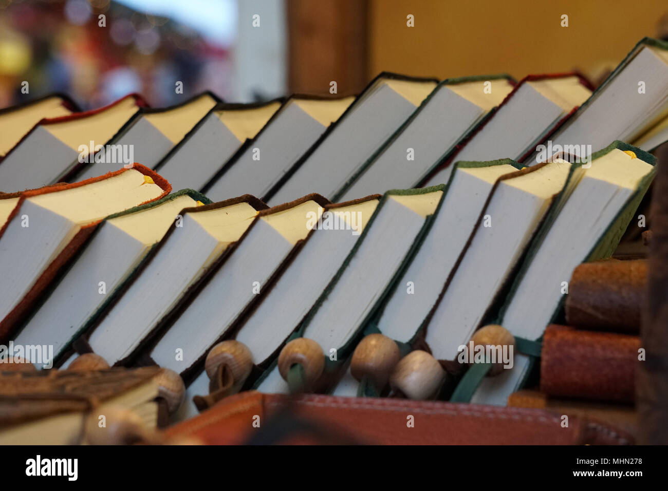 Books Shelf inside a library Stock Photo - Alamy