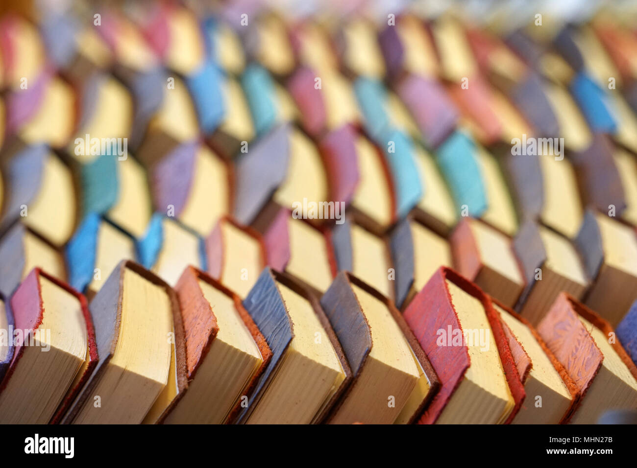 Books Shelf inside a library Stock Photo - Alamy