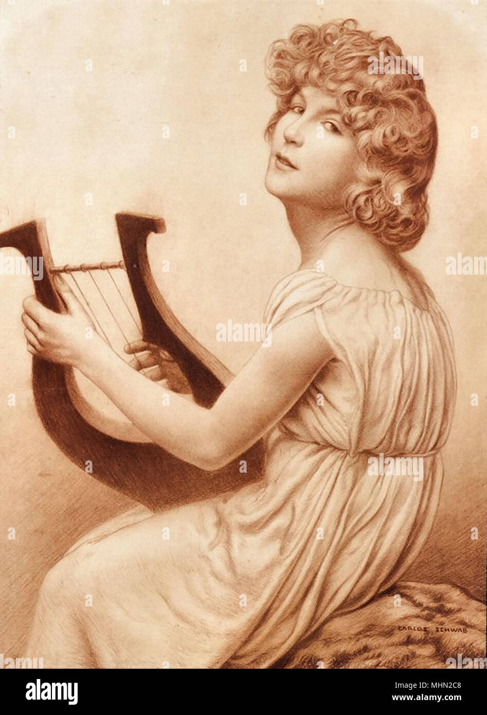 Schwabe Carlos - the Lyrist Stock Photo - Alamy