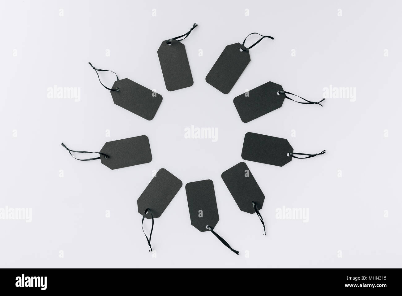 blank black labels Stock Photo - Alamy