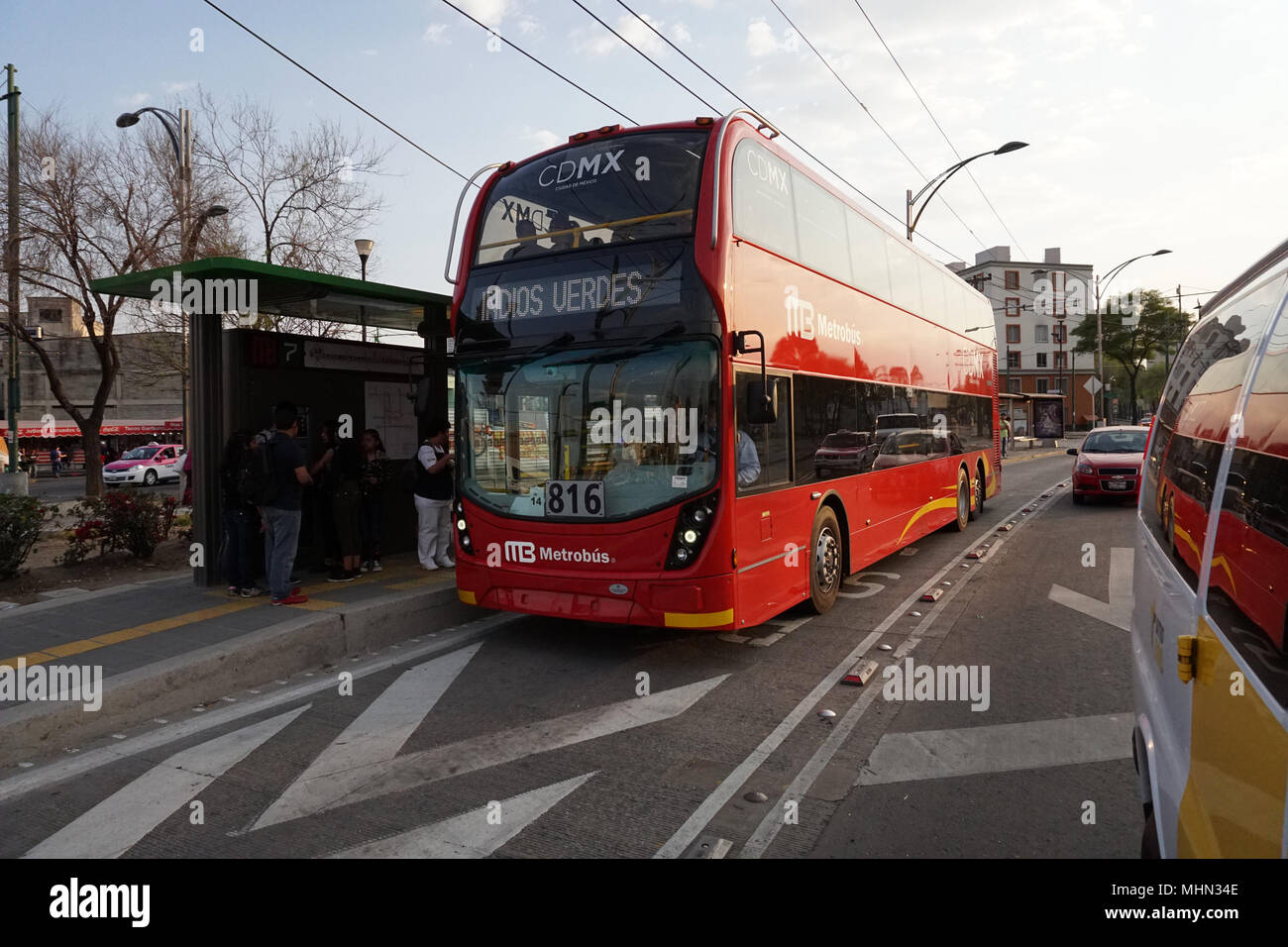 MEXICO CITY, MEXICO - MARCH 18 2018 - The double-deckers, often ...