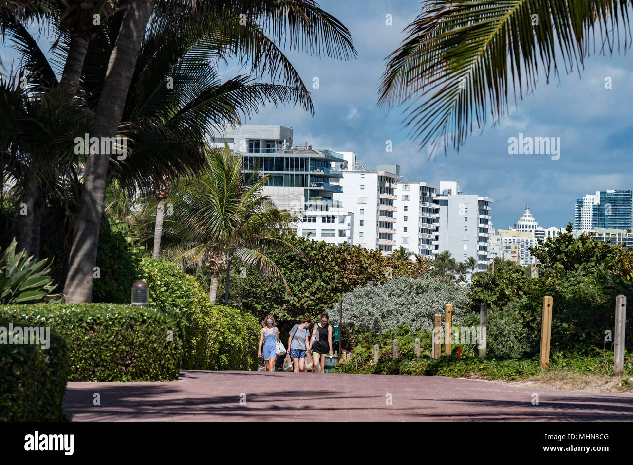 Boardwalk in miami beach hi-res stock photography and images - Alamy