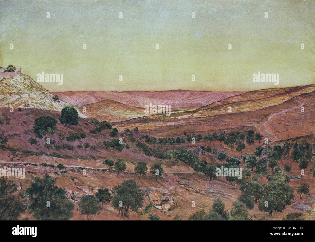 Seddon Thomas - the Hills of Moab and the Valley of Hinnom Stock Photo ...