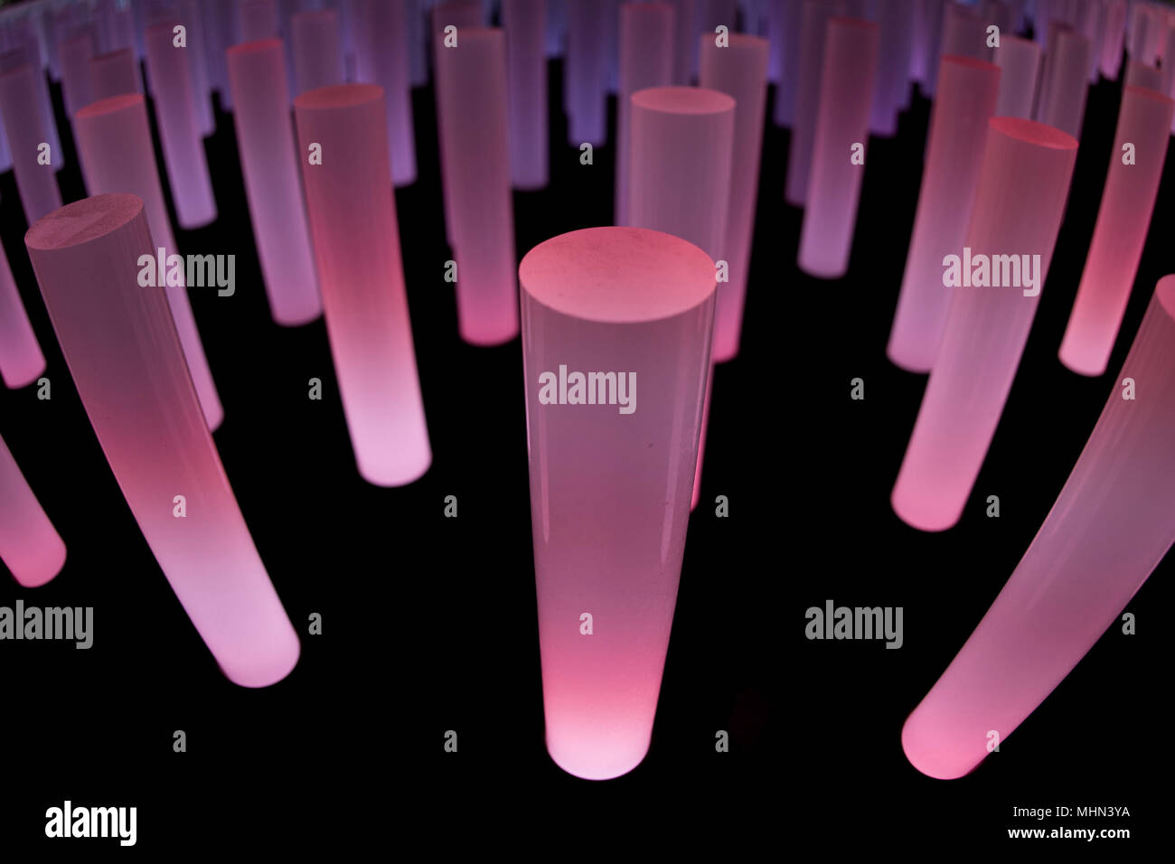 different colors neon tubes soft background texture Stock Photo - Alamy