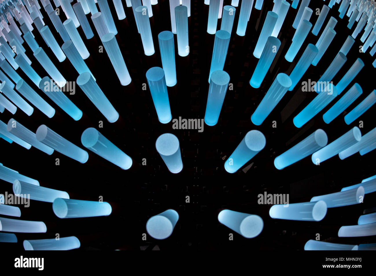 different colors neon tubes soft background texture Stock Photo - Alamy