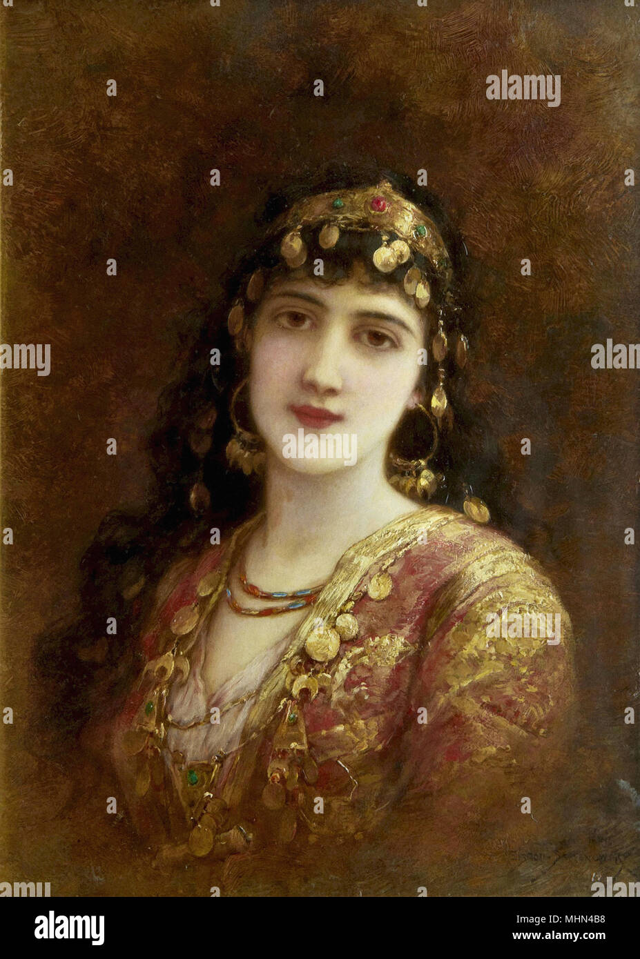 Semenowsky Emile Eisman - an Eastern Beauty 3 Stock Photo - Alamy