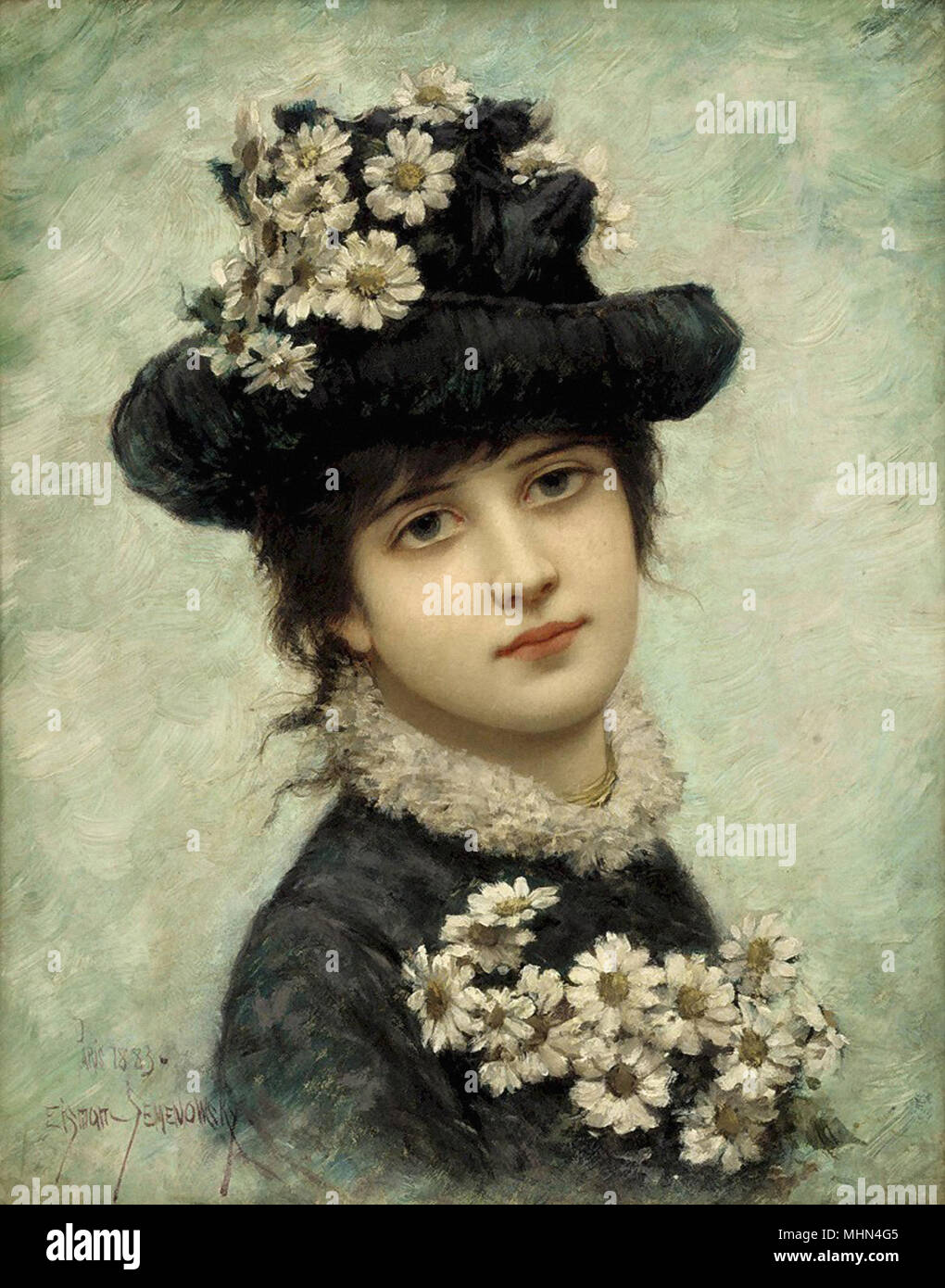 Semenowsky Emile Eisman - Young Beauty 3 Stock Photo - Alamy