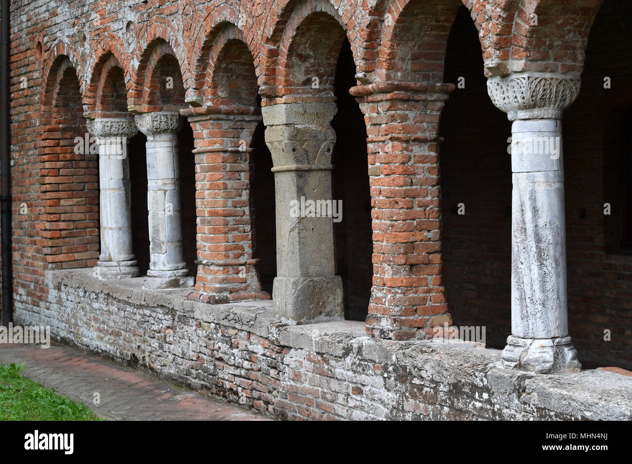 POMPOSA, ITALY - OCTOBER 9 2016 - Pomposa abbey is Benedictine ...
