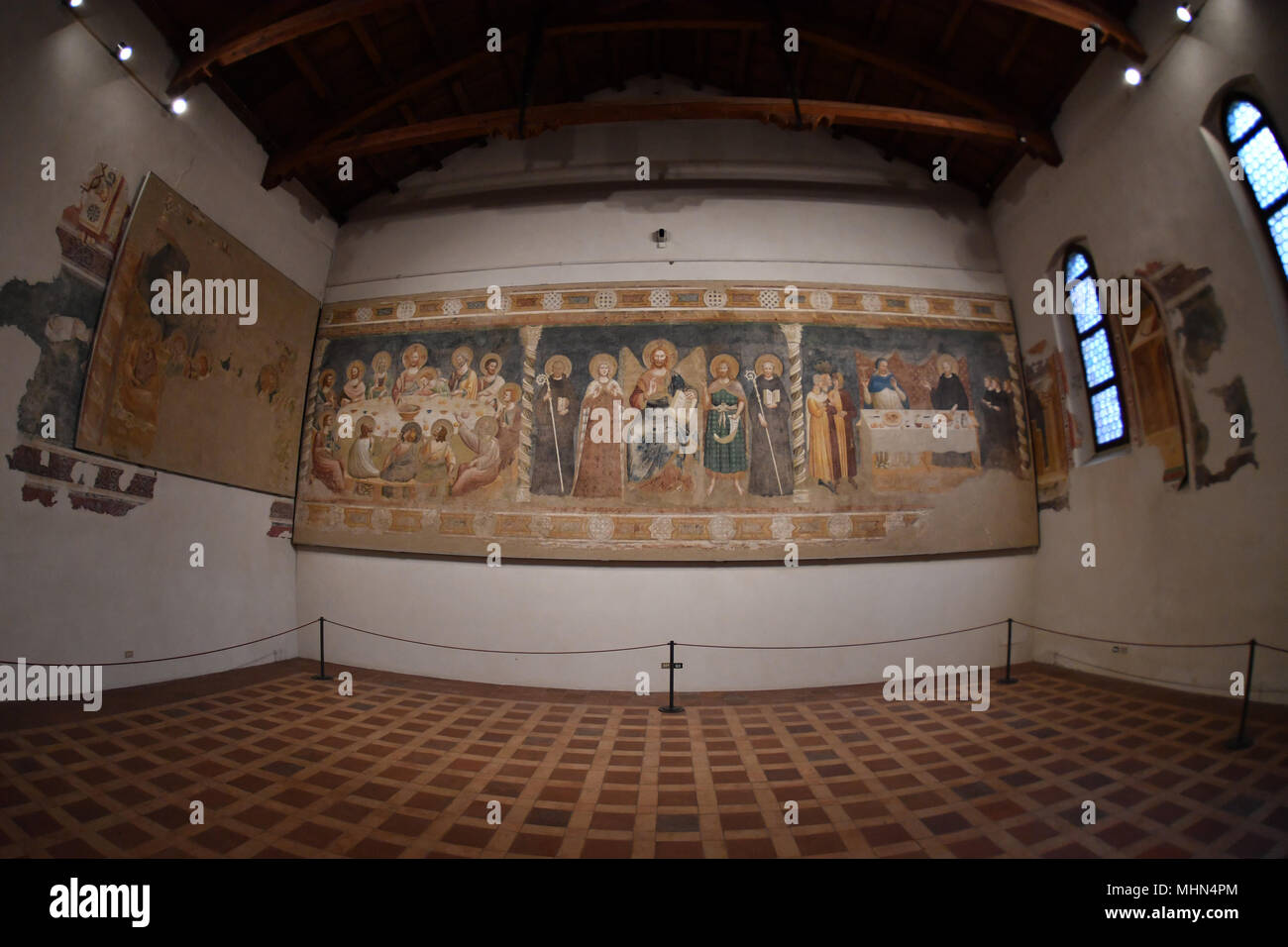 POMPOSA, ITALY - OCTOBER 9 2016 - Pomposa abbey is Benedictine ...