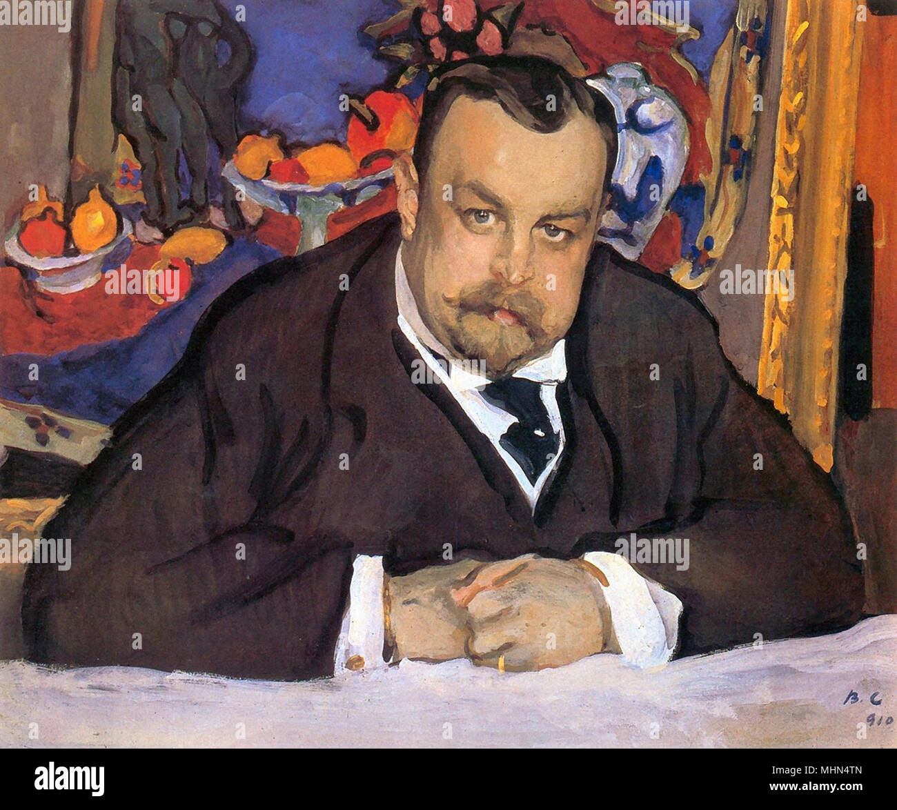 Serov Valentin - Portrait of Ivan Morozov Stock Photo - Alamy