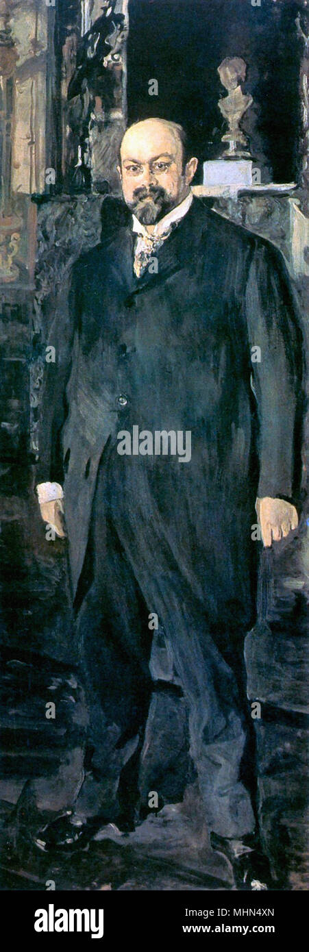 Serov Valentin - Portrait of Mikhail Morozov Stock Photo - Alamy