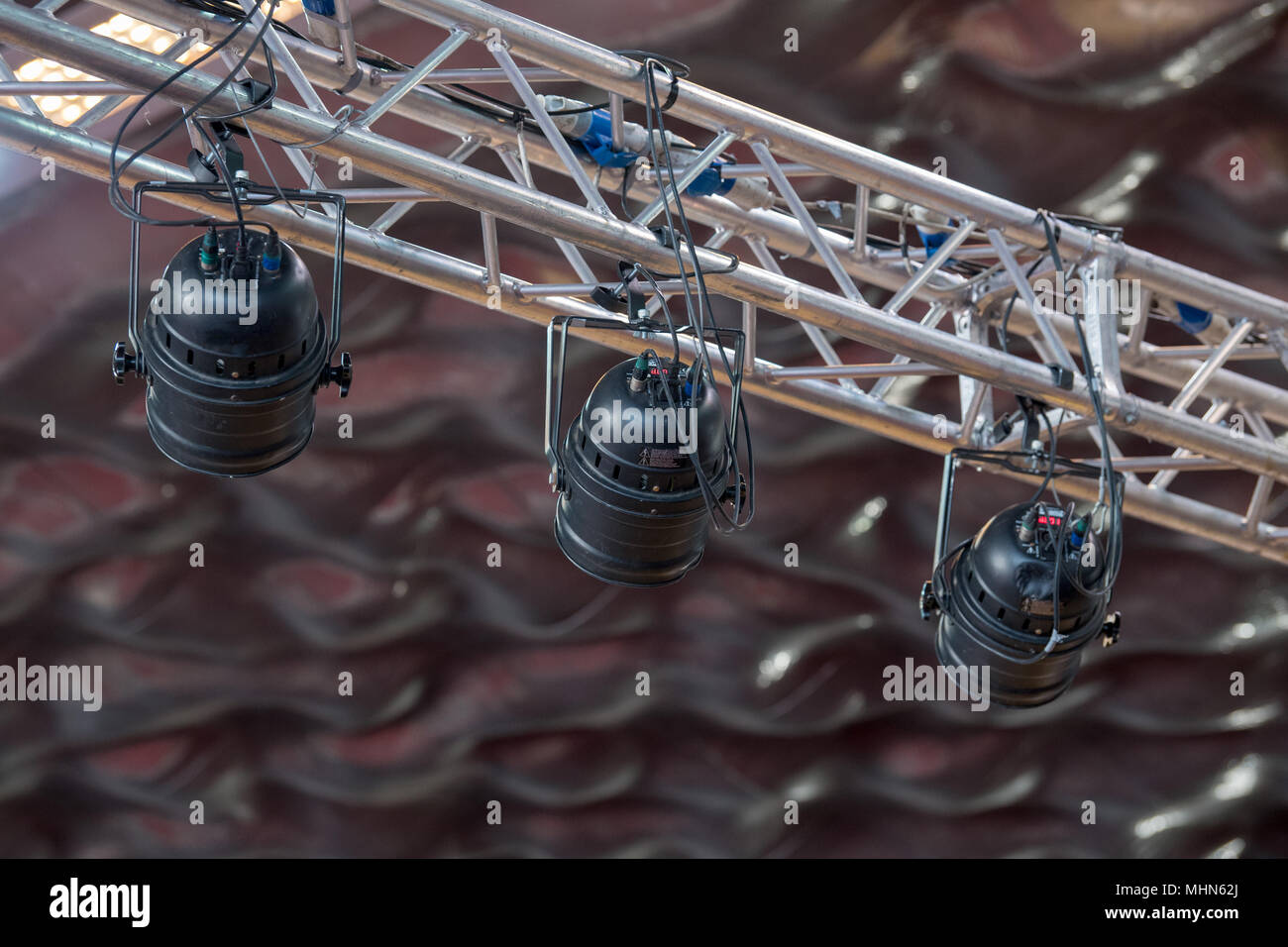 stage projector lights detail Stock Photo - Alamy