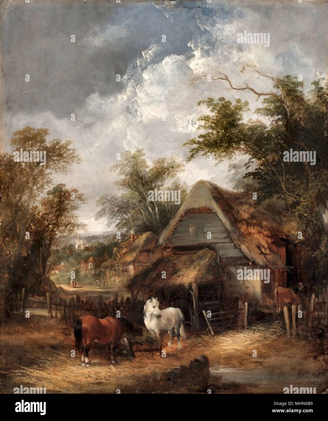 Farmyard scene hi-res stock photography and images - Alamy