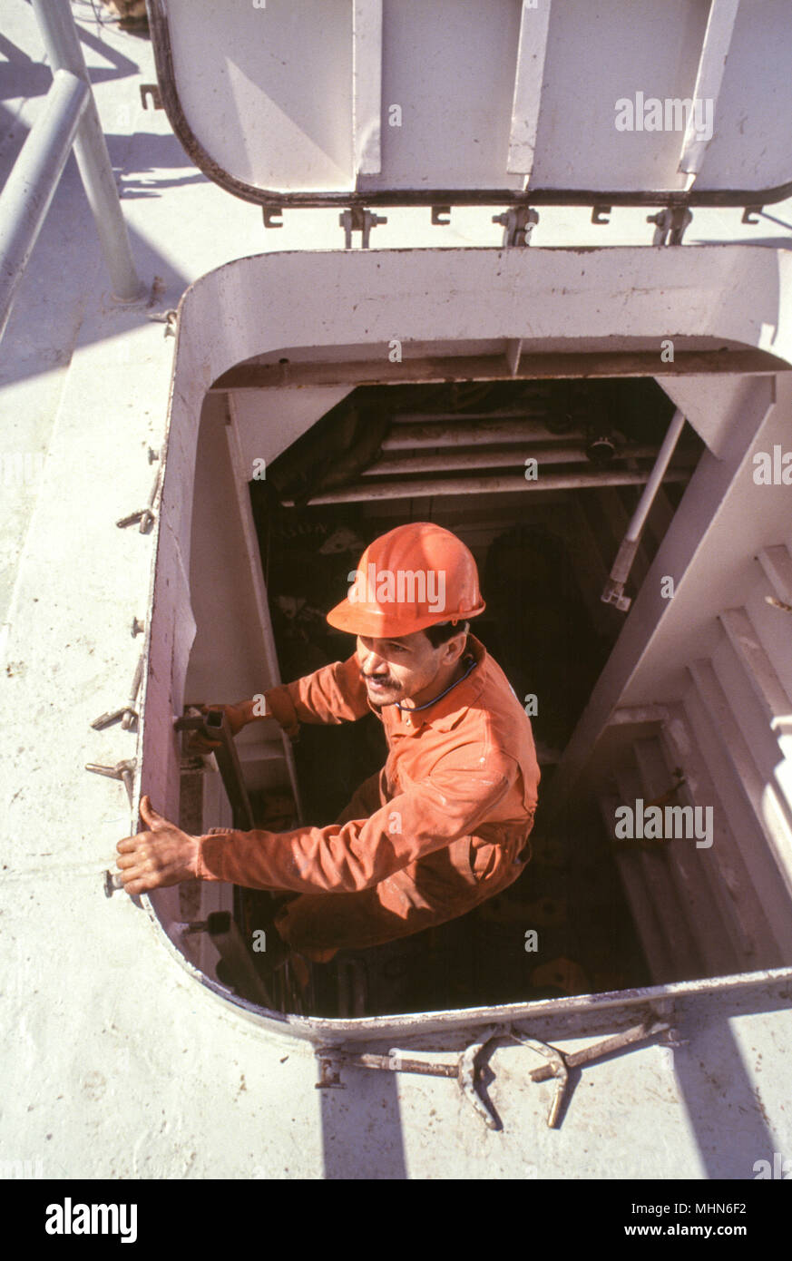 Jack-up rig Key Gibraltar drilling for oil in the Red Sea for Asamera ...
