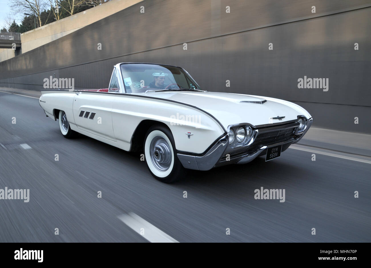 1963 Ford Thunderbird convertible classic American car Stock Photo - Alamy