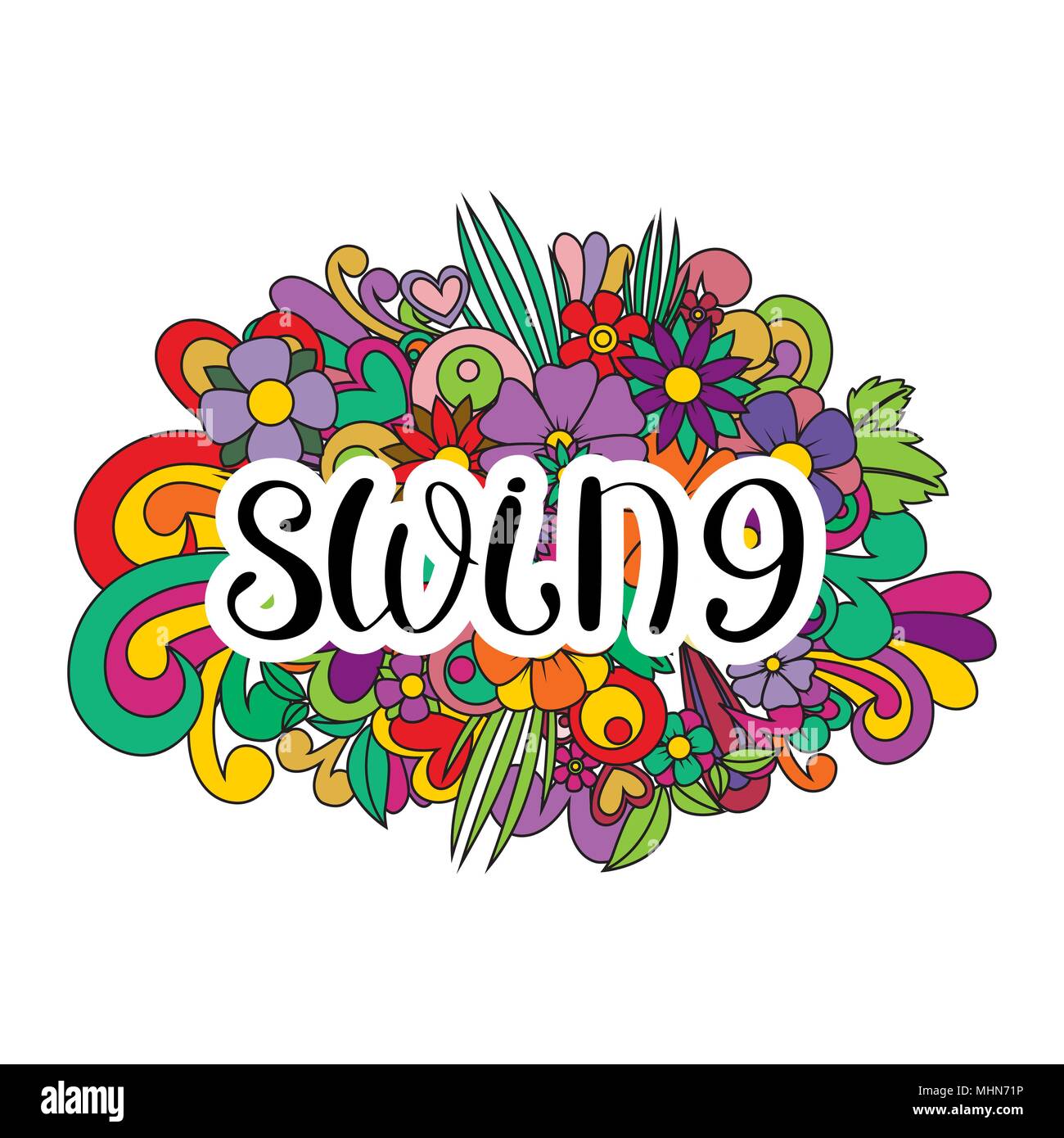 Swing Tangle pattern background Stock Vector Image & Art - Alamy