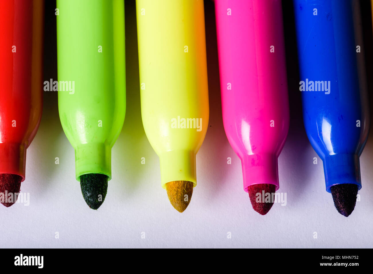 Multi coloured pens hi-res stock photography and images - Alamy