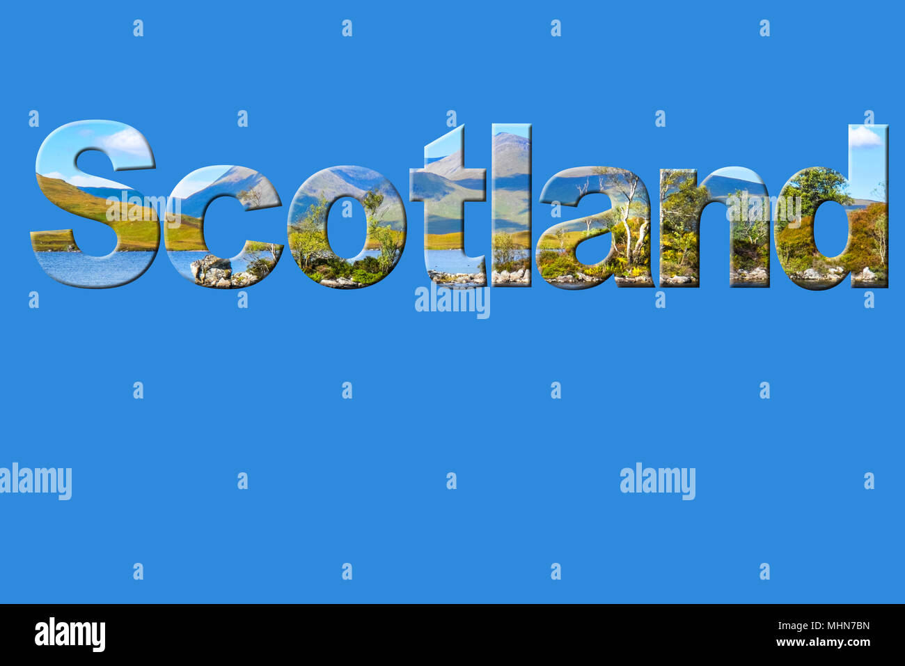 Scotland word hi-res stock photography and images - Alamy