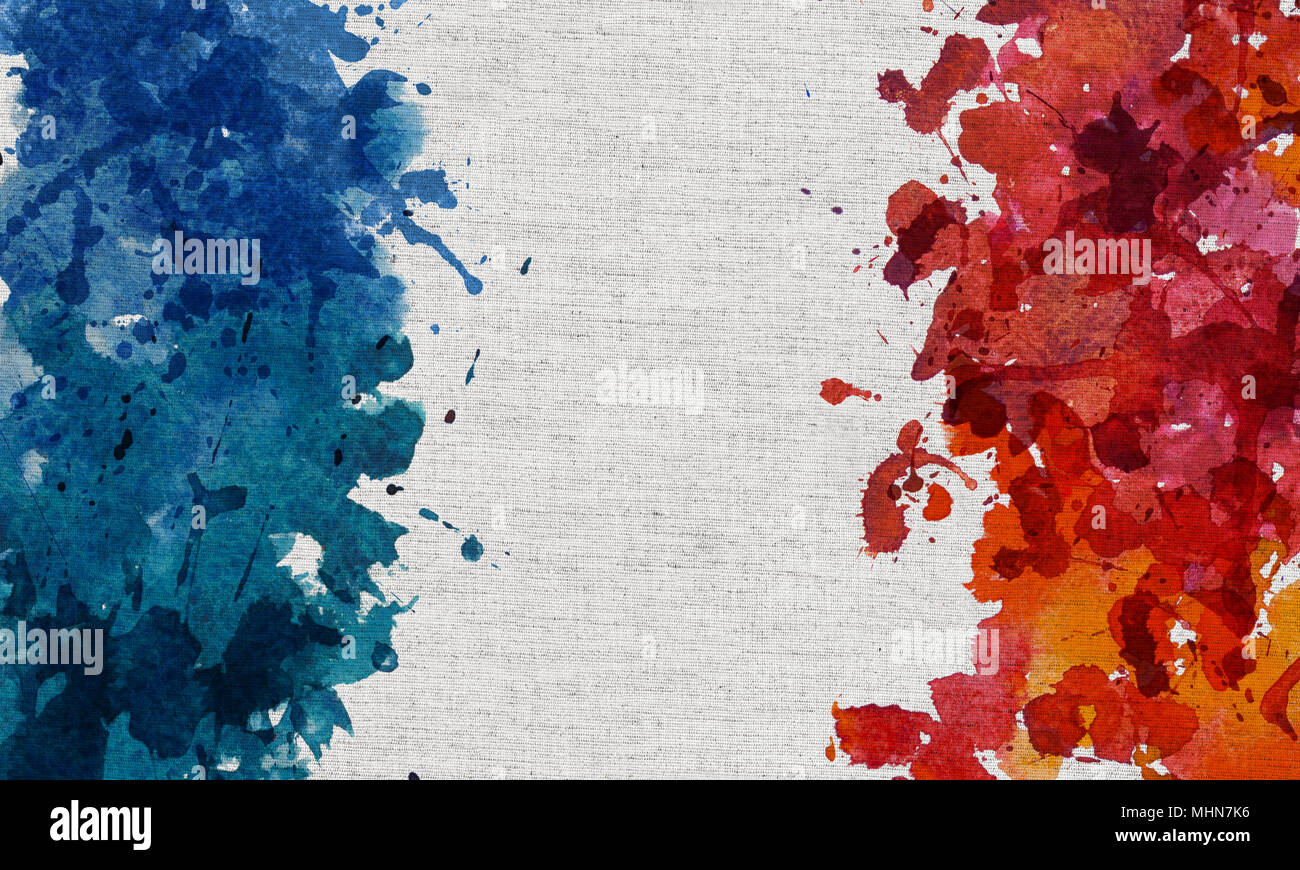 2d hand drawn illustration for National Bastille Day Holiday. Blue and ...