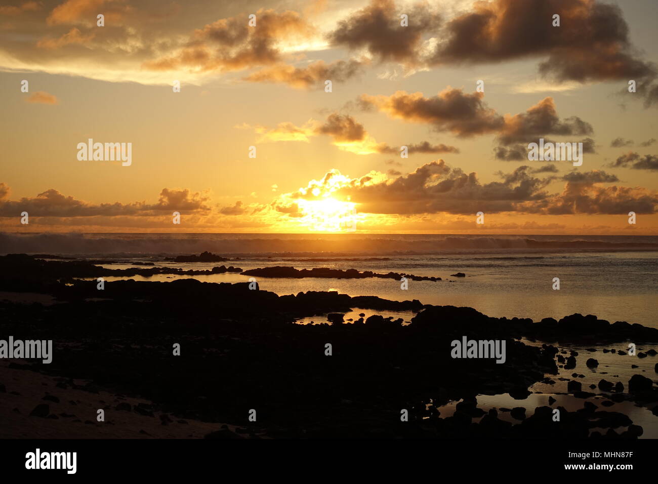 Mauritius sunset hi-res stock photography and images - Alamy