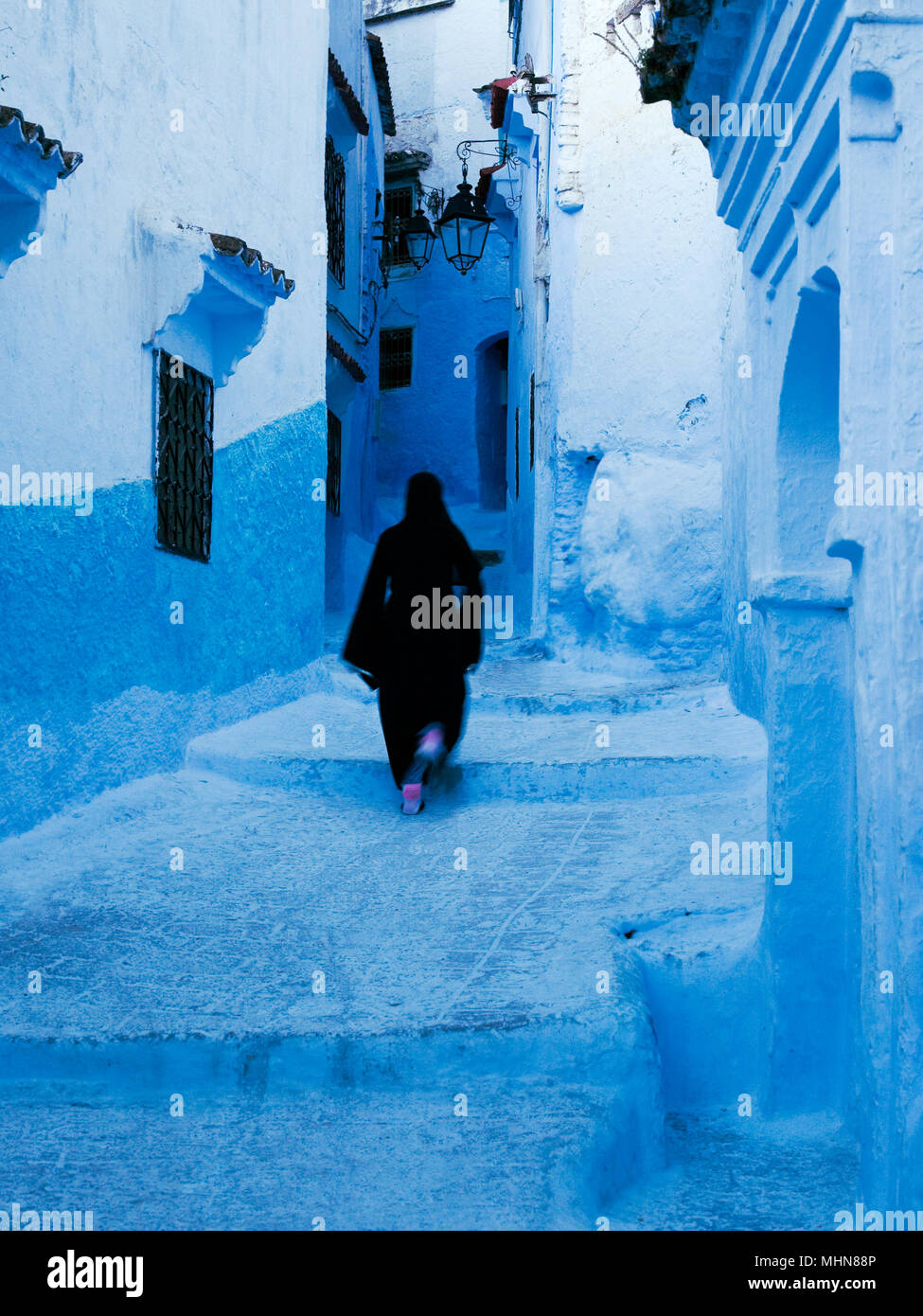 Chefchaouen woman in traditional dress hi-res stock photography and ...
