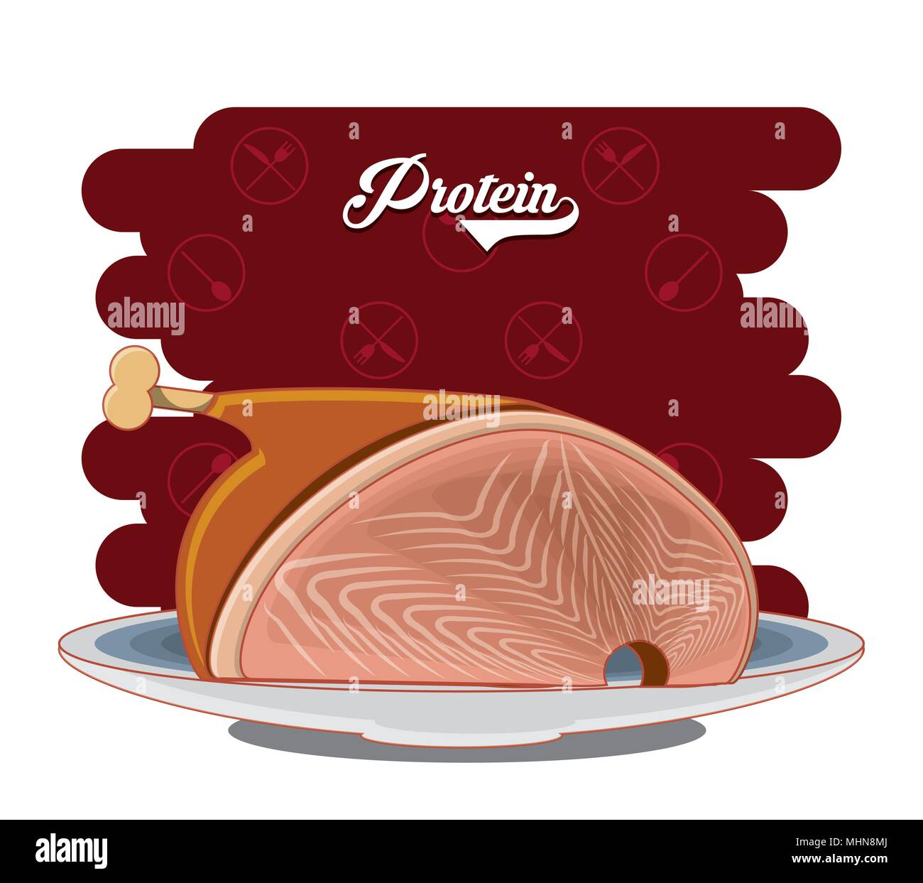 protein diet healthy food vector illustration design Stock Vector Image ...