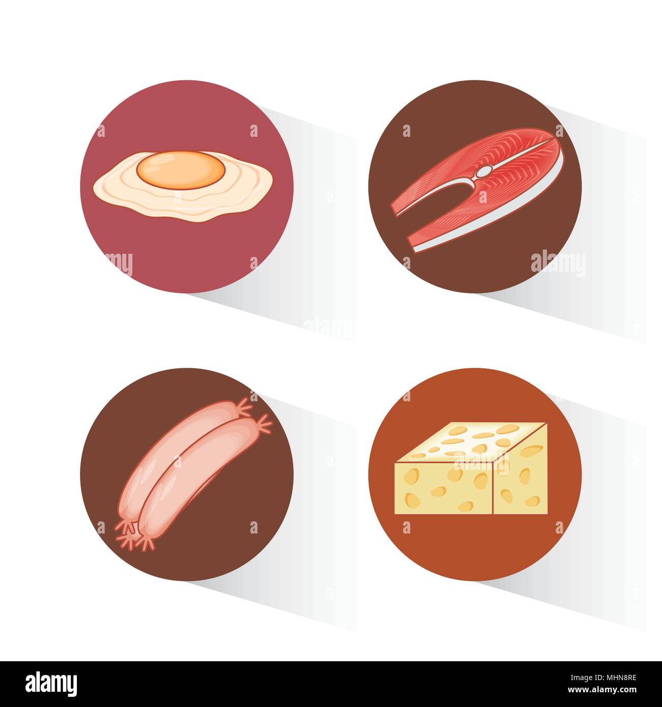 protein diet healthy food vector illustration design Stock Vector Image ...