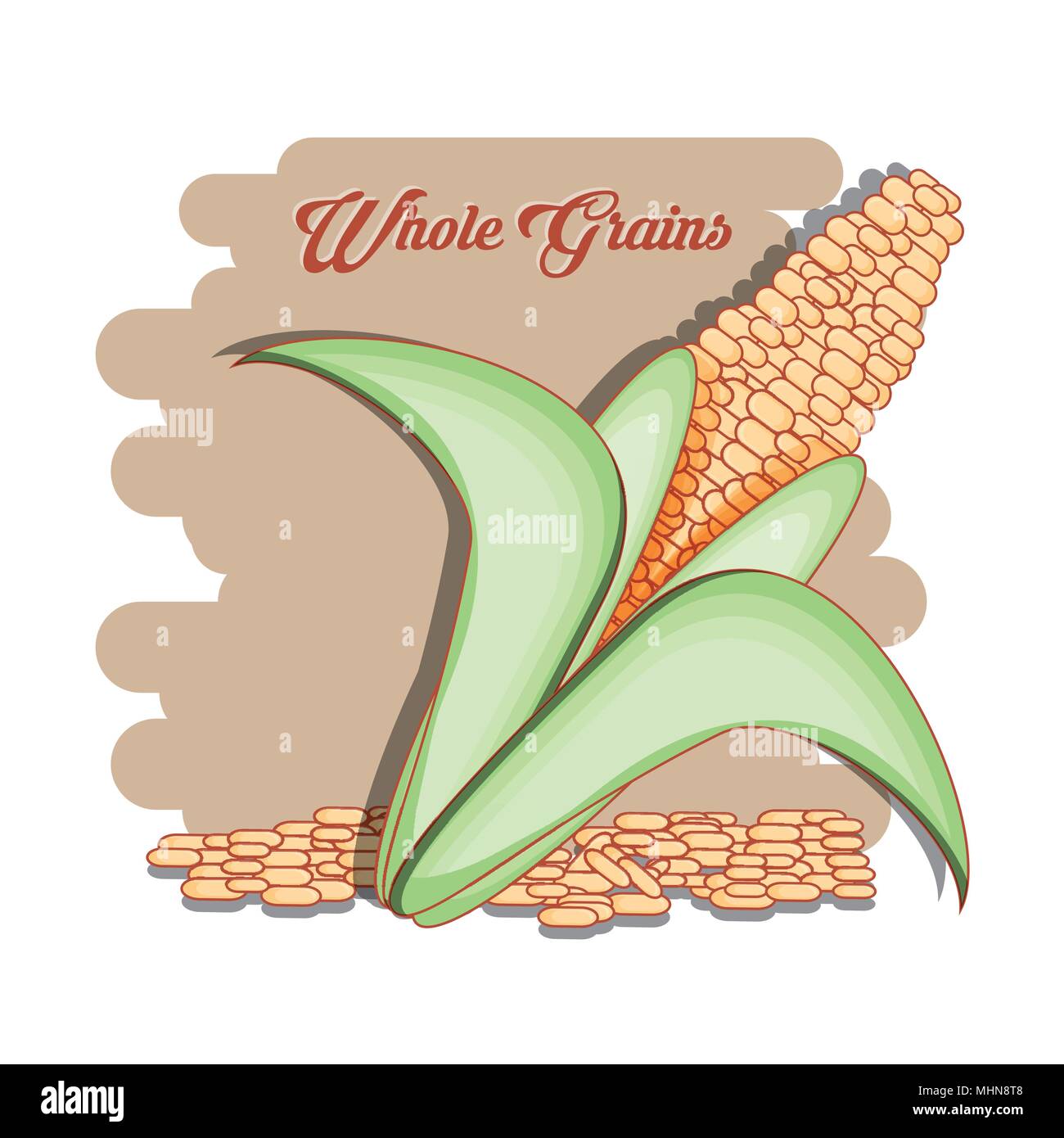 whole grains healthy product vector illustration design Stock Vector ...