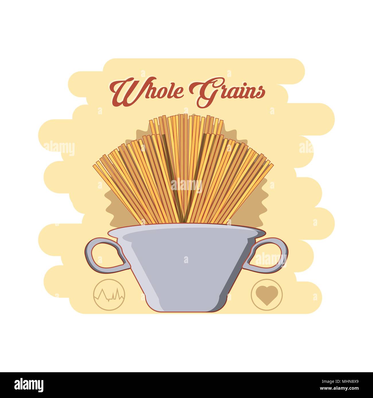 whole grains healthy product vector illustration design Stock Vector ...