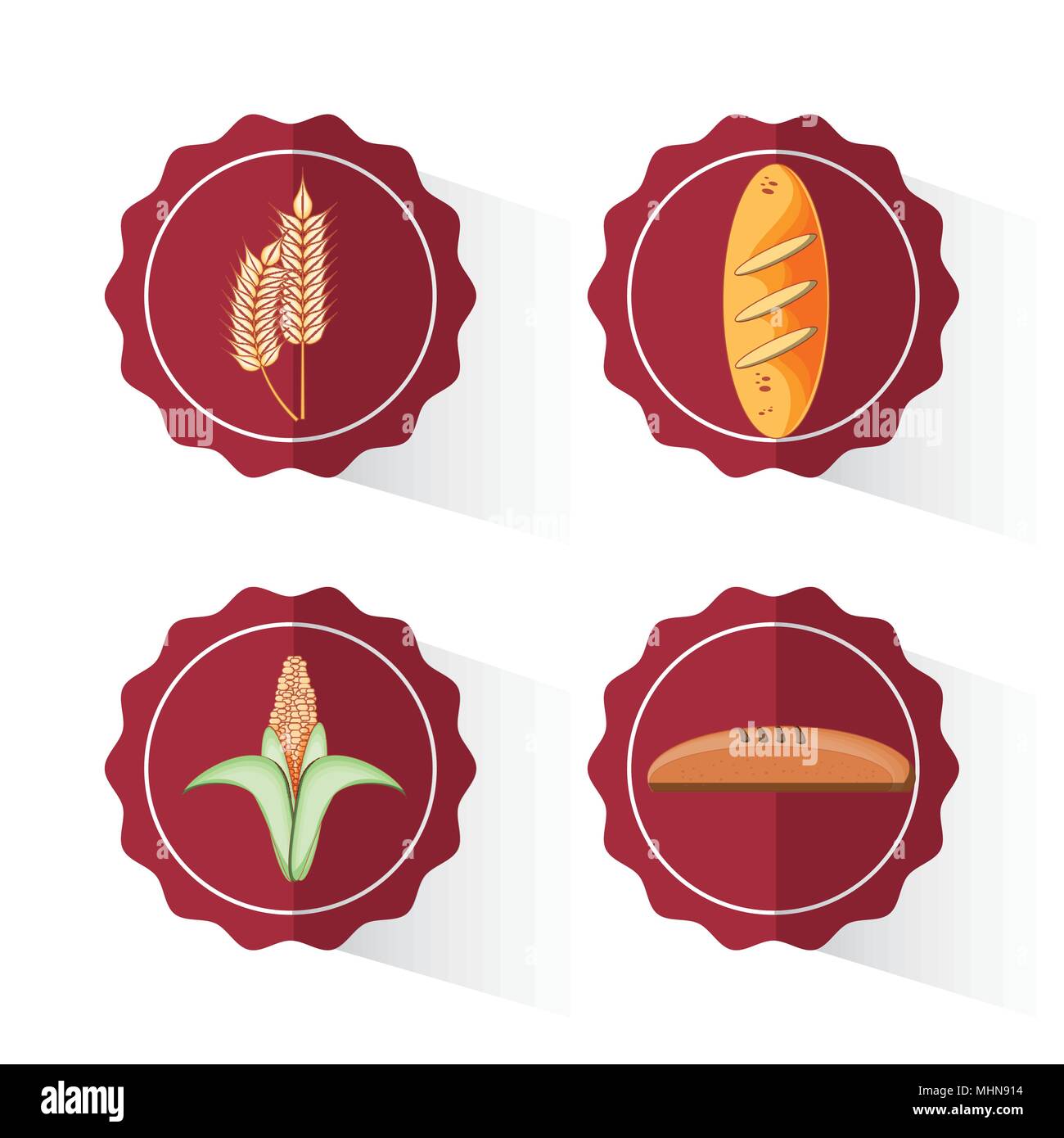whole grains products food vector illustration design Stock Vector ...